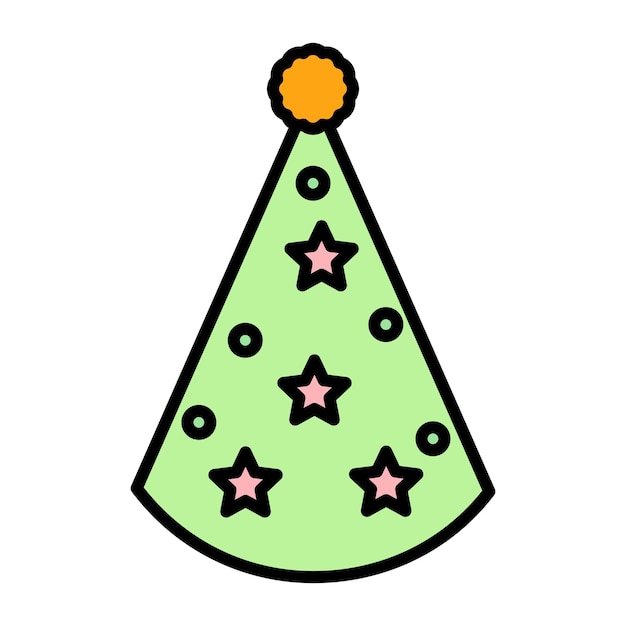 Premium Vector | Party Hats Flat Illustration Premium Vector | Party Hats Flat Illustration