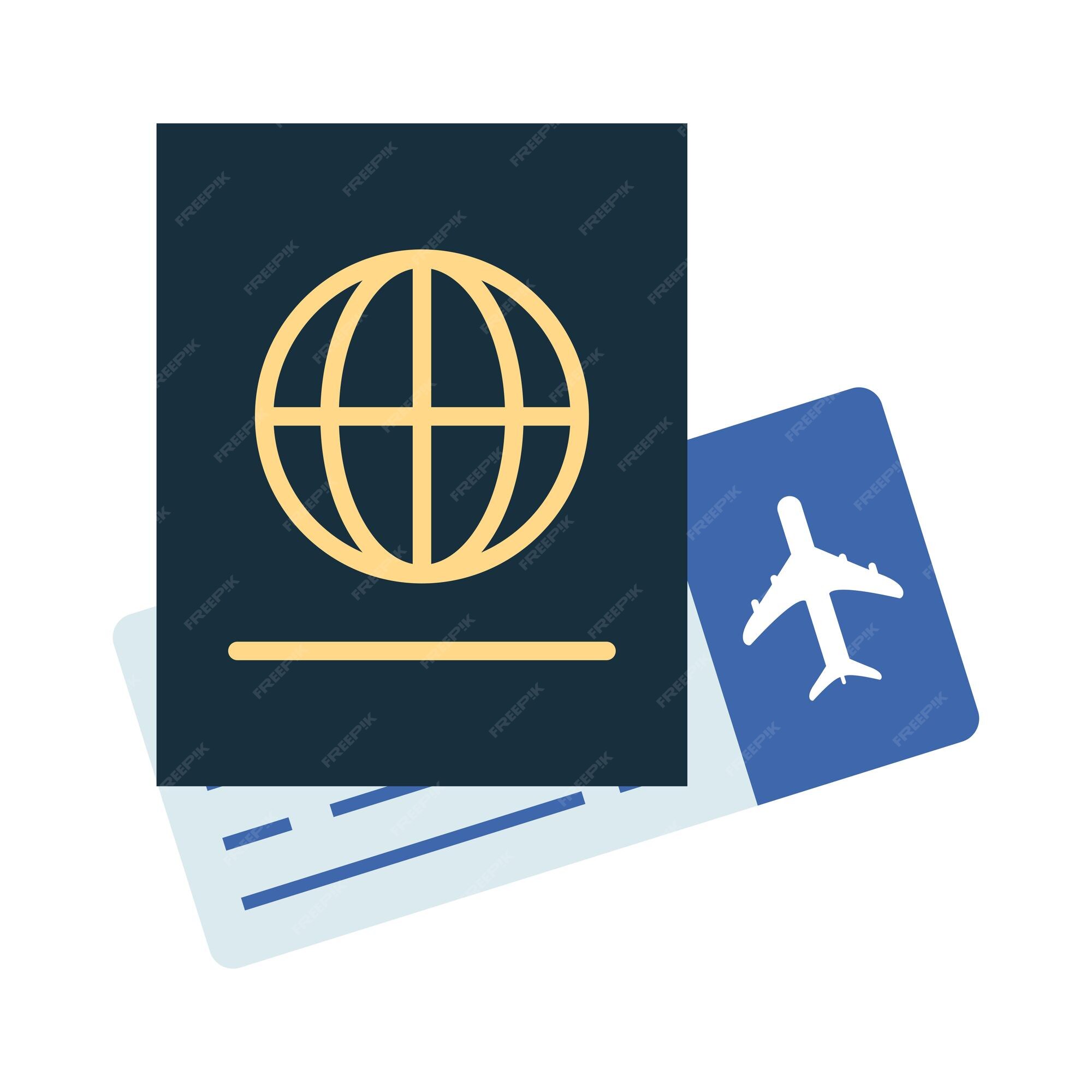 Premium Vector Passport Icon