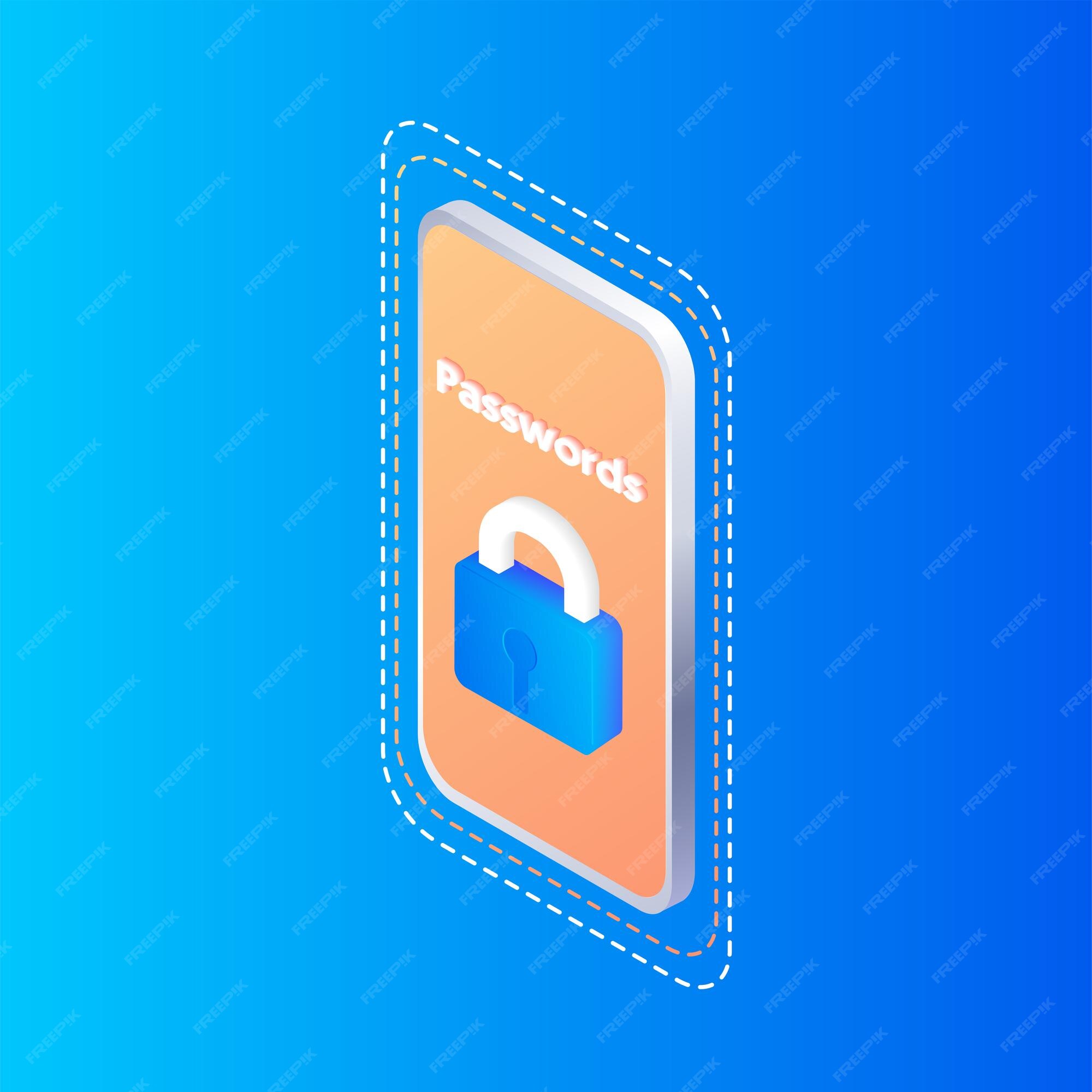 Premium Vector Password Secure Login Access Notice Or Authentication Verification Code Note