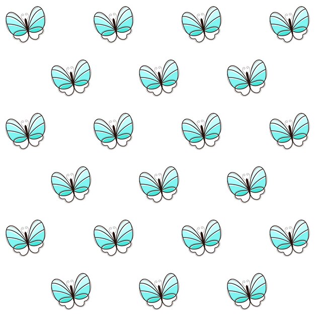 Premium Vector | Pattern background butterflies Vector Premium Vector | Pattern background butterflies Vector