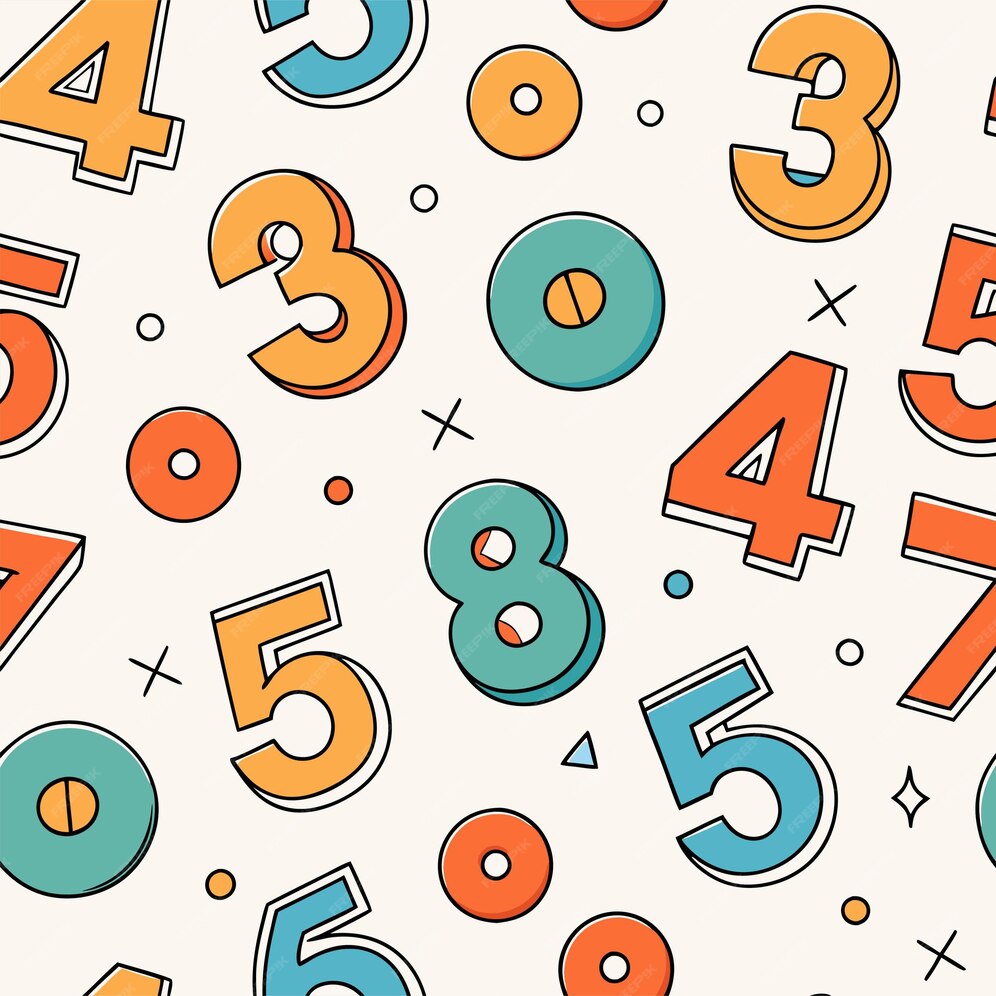 Pattern of numbers | Premium AI-generated vector Pattern of numbers | Premium AI-generated vector