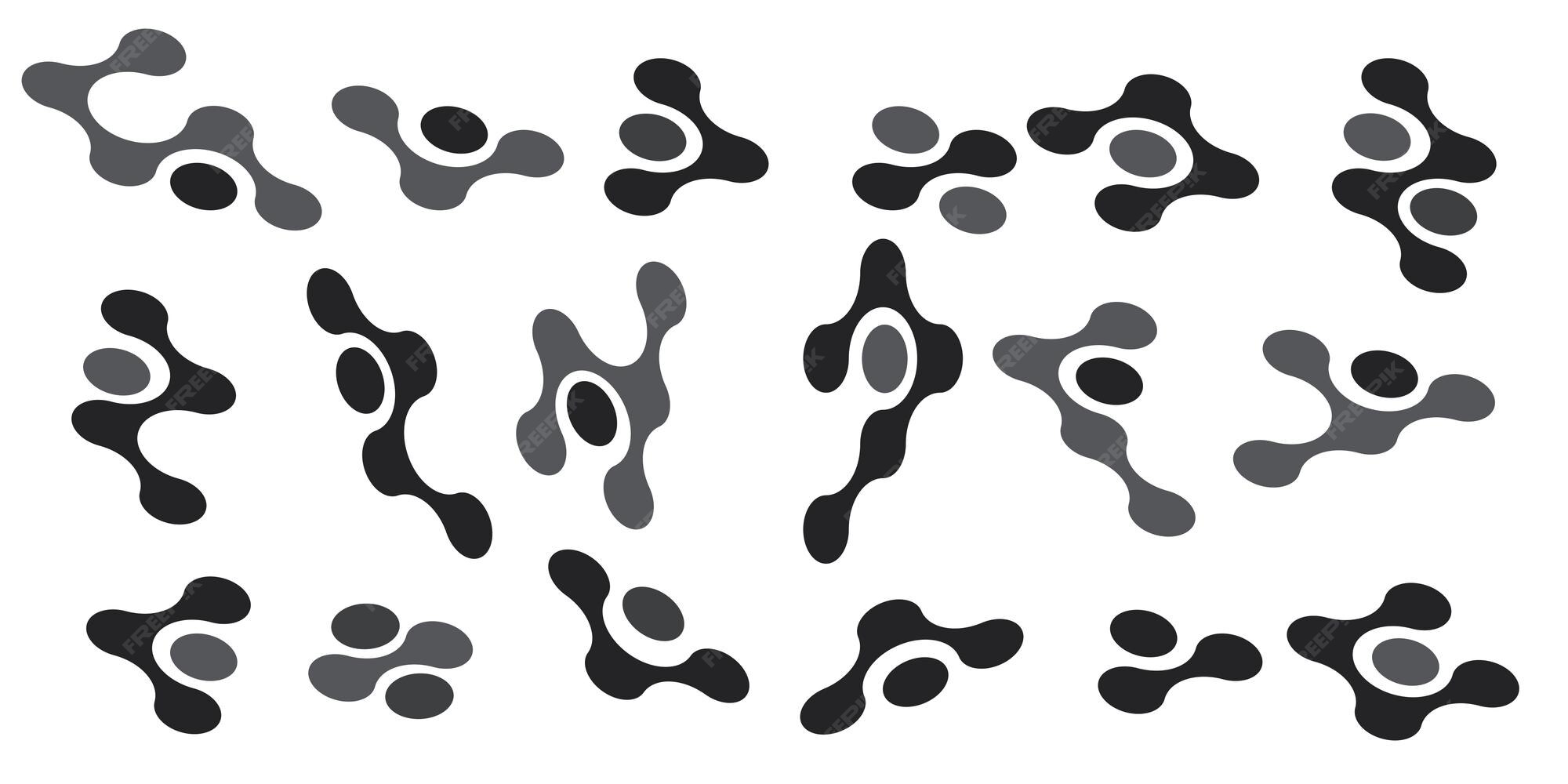 Premium Vector | Pattern with circle connect shape metaball dots icon integration technology ...