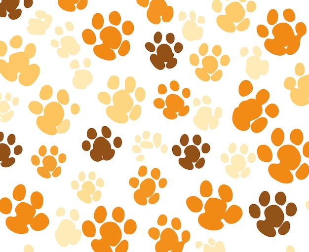 Premium Vector | Paw vector foot trail print of cat Premium Vector | Paw vector foot trail print of cat