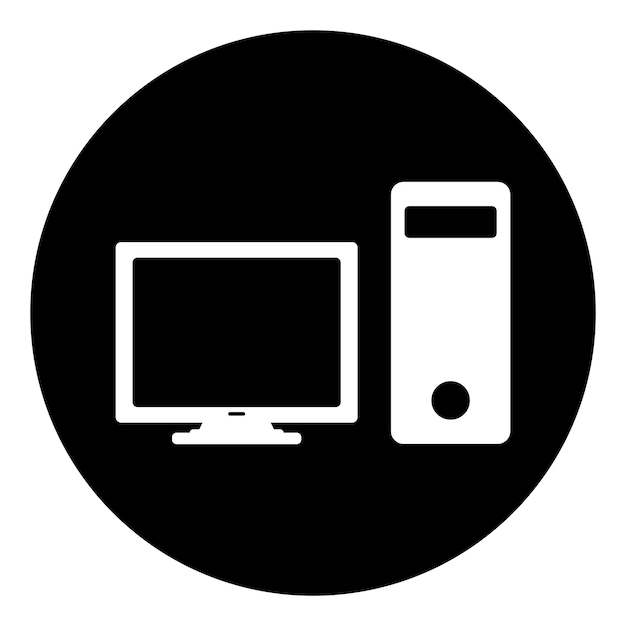 Premium Vector | Pc icon vector Premium Vector | Pc icon vector