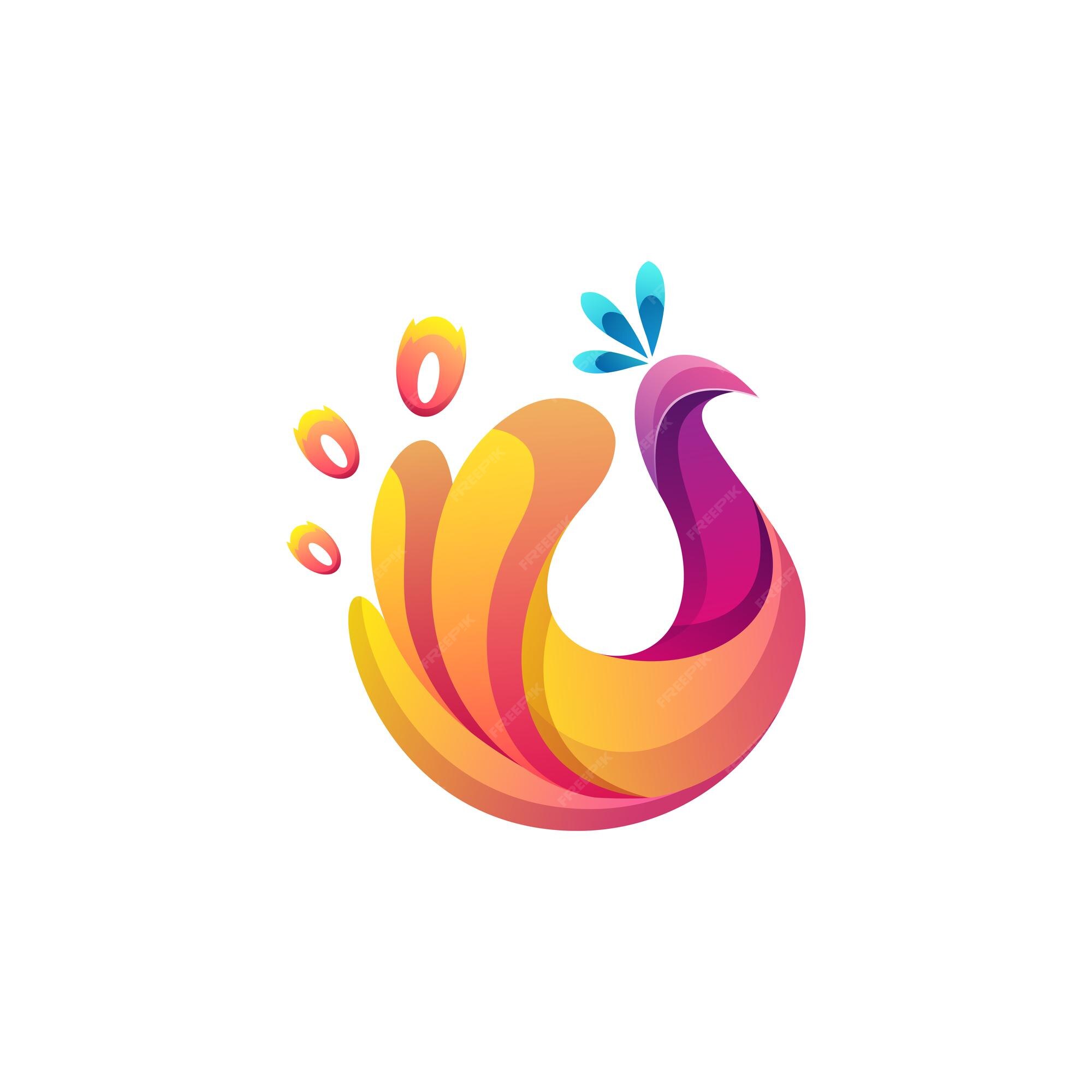 Premium Vector Peacock Colorful Logo