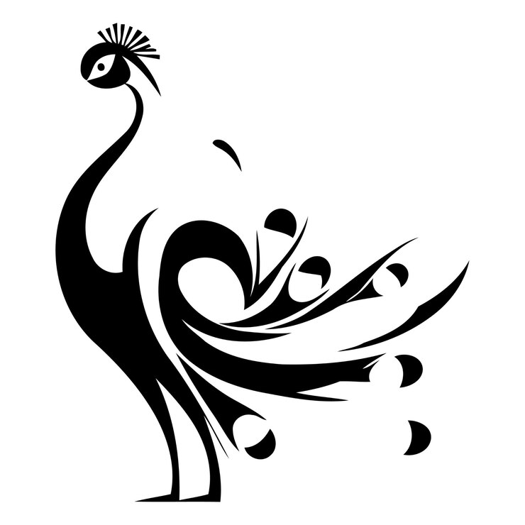 Premium Vector Peacock Vector Illustration Beautiful Peacock On A