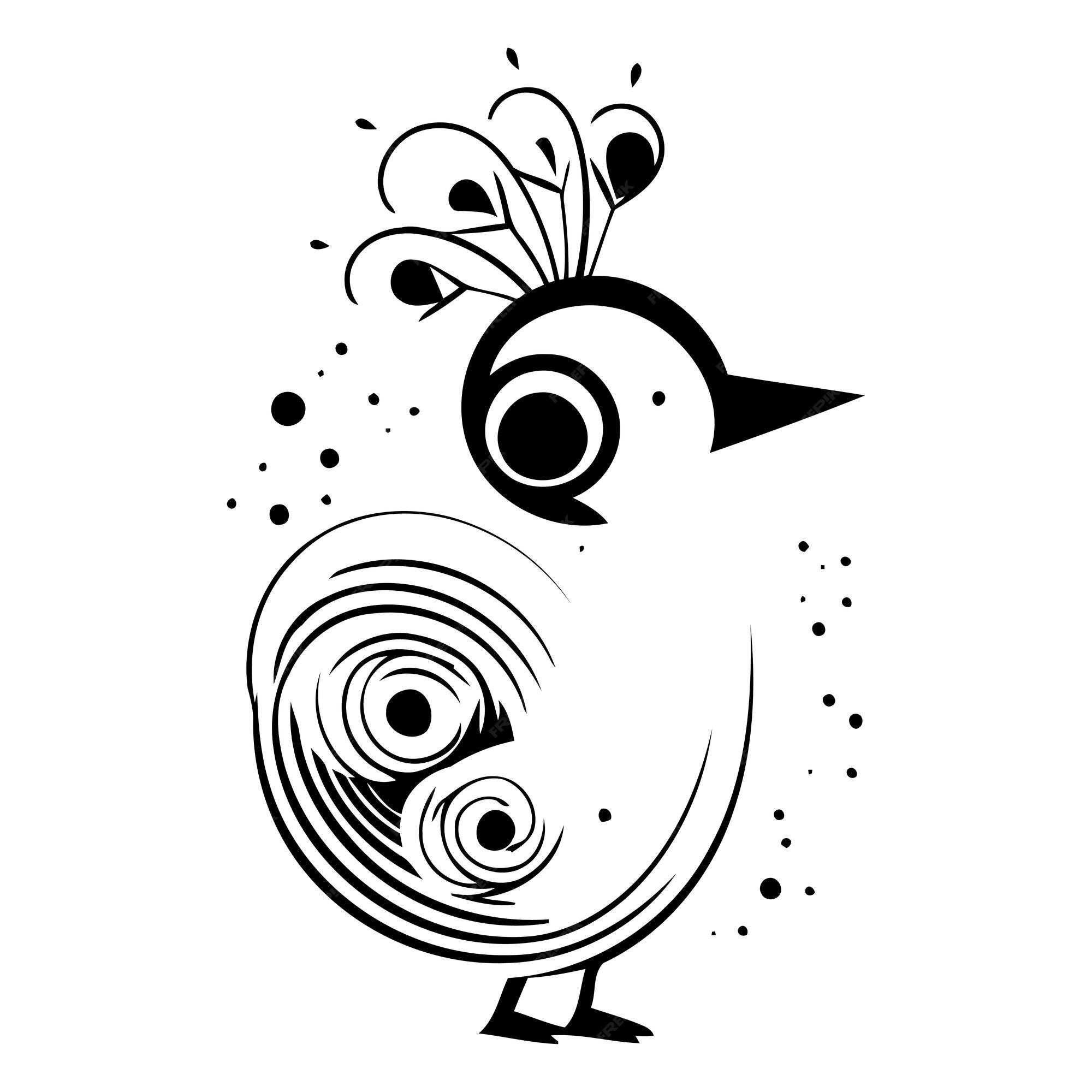 Premium Vector Peacock With Peacock Tail And Feathers Vector Illustration