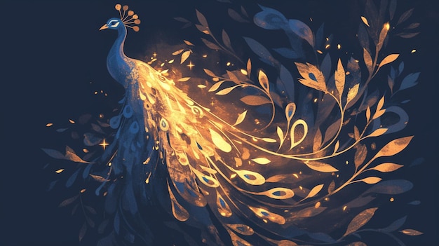 Premium Vector Peacocks In Vibrant Colors