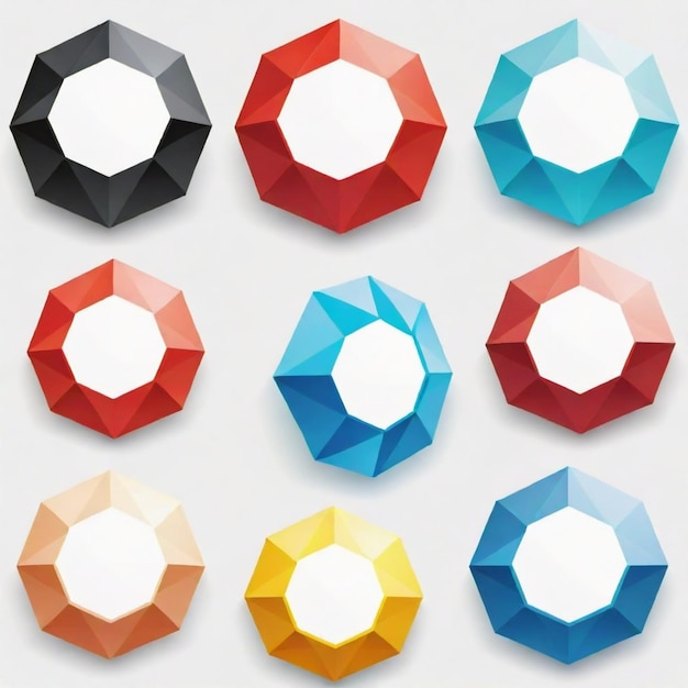 Pentagons cartoon vector set White background isolated | Premium AI ... Pentagons cartoon vector set White background isolated | Premium AI ...