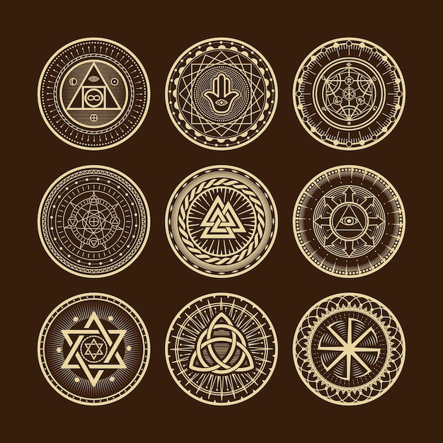 Esoteric Circle Vectors & Illustrations for Free Download | Freepik