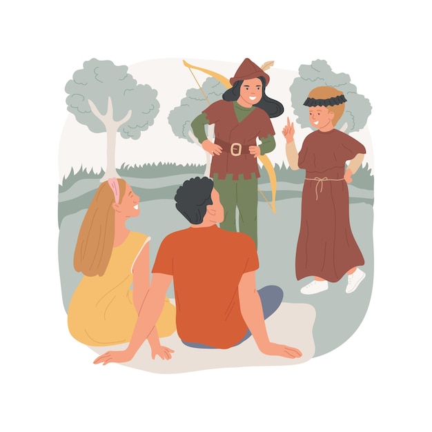 Premium Vector | Perform skits isolated cartoon vector illustration Premium Vector | Perform skits isolated cartoon vector illustration