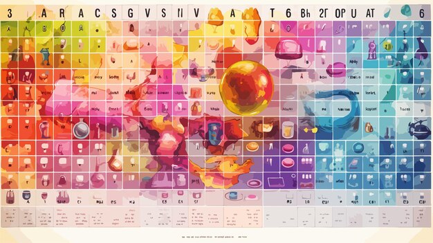 Periodic Table of Elements Vector Illustration | Premium AI-generated ... Periodic Table of Elements Vector Illustration | Premium AI-generated ...