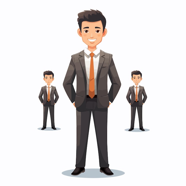 Premium Vector | Person Business person male to guide customers Premium Vector | Person Business person male to guide customers