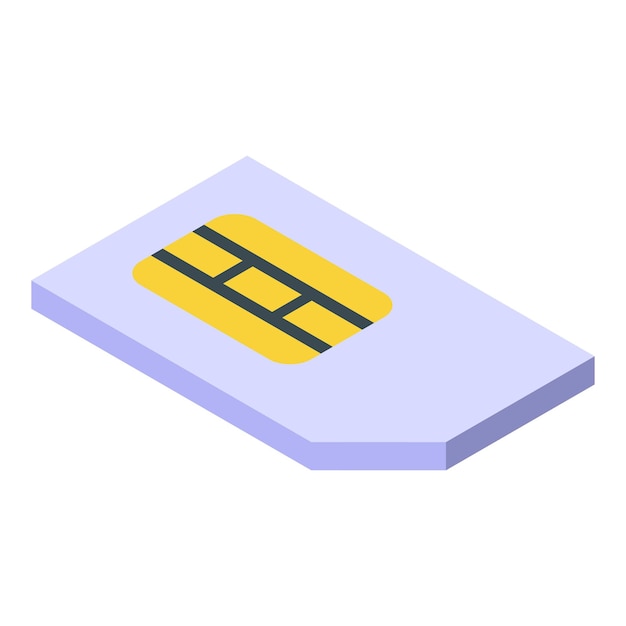 Premium Vector | Personal sim card icon isometric of personal sim card ... Premium Vector | Personal sim card icon isometric of personal sim card ...