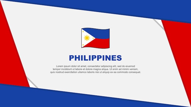 Premium Vector | Philippines flag abstract background design template ... Premium Vector | Philippines flag abstract background design template ...