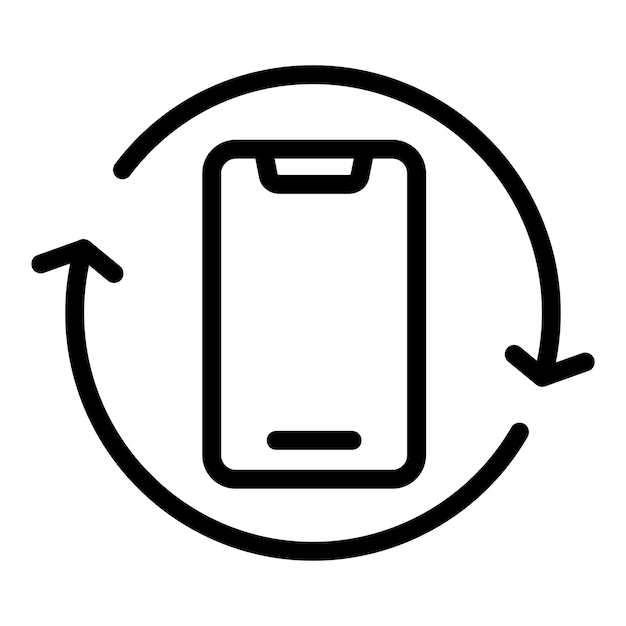 Premium Vector | Phone backup icon Outline Phone backup vector icon for ... Premium Vector | Phone backup icon Outline Phone backup vector icon for ...
