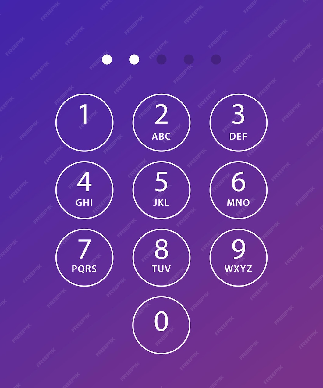 Premium Vector | Phone keypad. keyboard template in touchscreen device ...