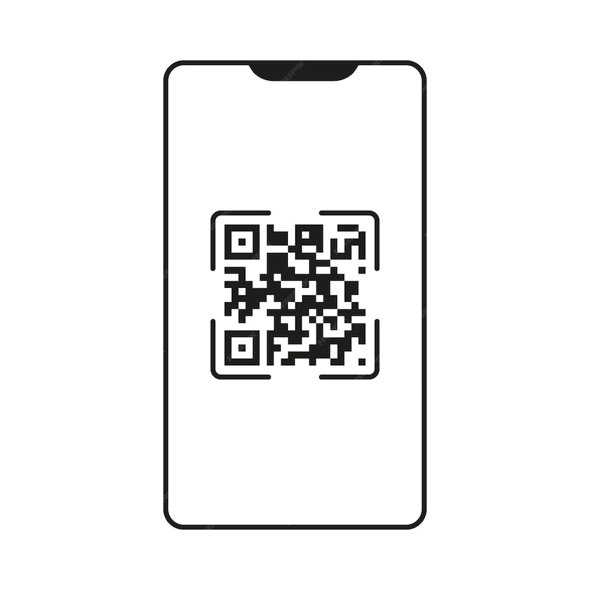 Premium Vector | Phone with Qr code line icon Quar codes with inscription scan me with ...