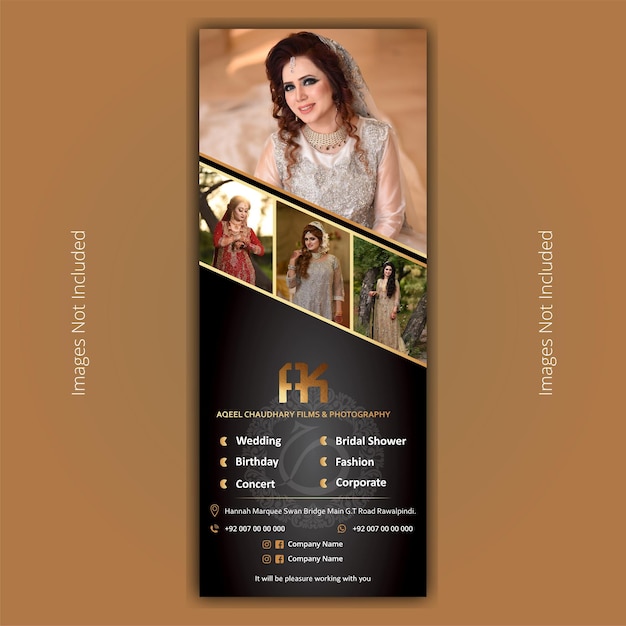 Premium Vector | Photography standee design Premium Vector | Photography standee design
