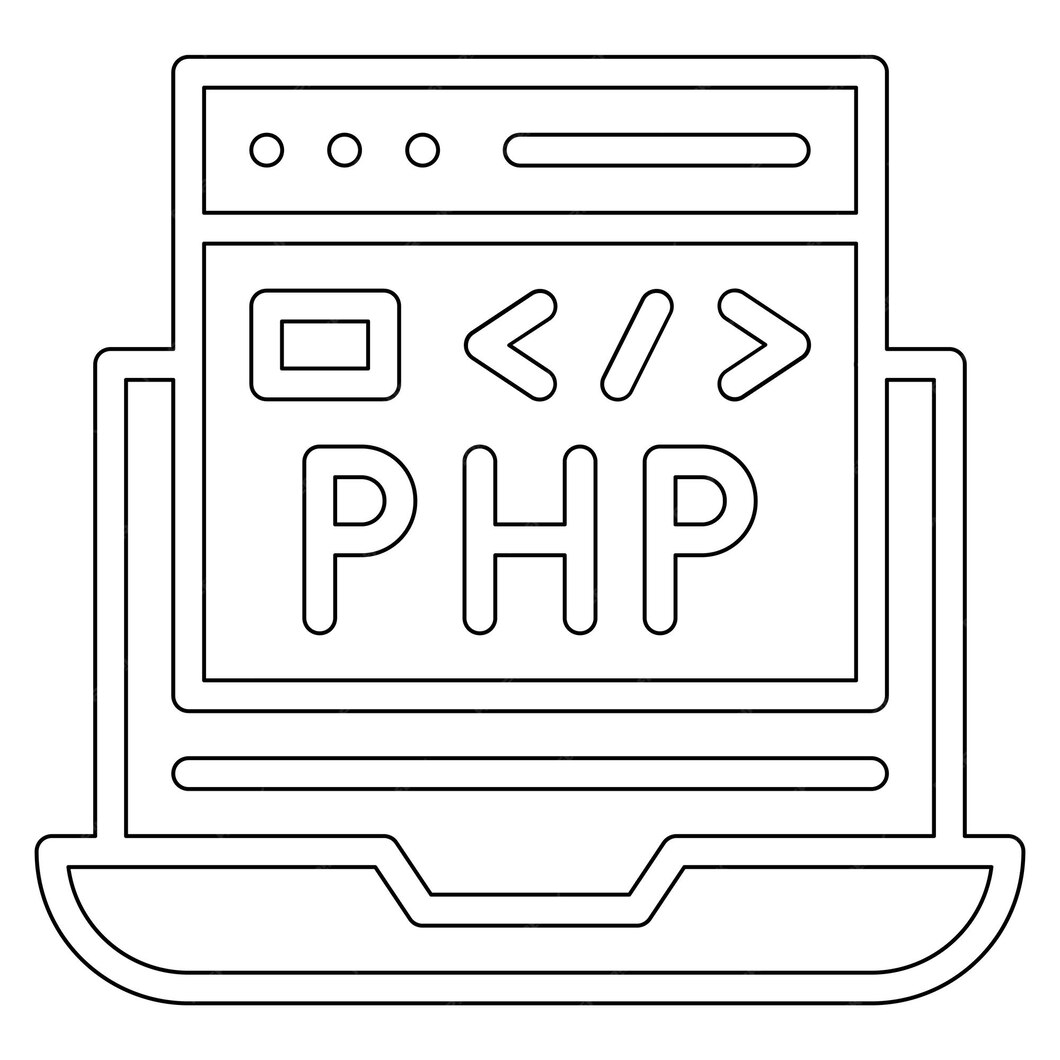 Premium Vector | PHP Coding vector icon illustration of Coding and ...