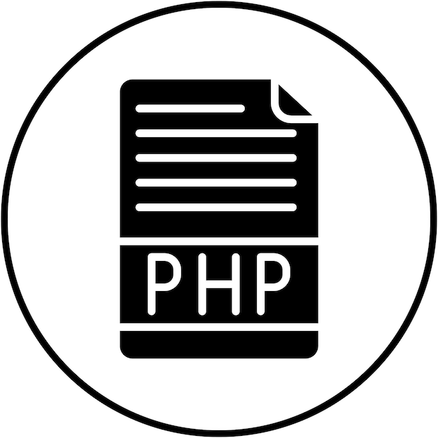 Premium Vector Php File Vector Icon Can Be Used For Computer Programming Iconset