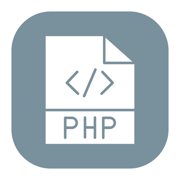 Php 파일 터 일러스트레이션 프리미엄 벡터