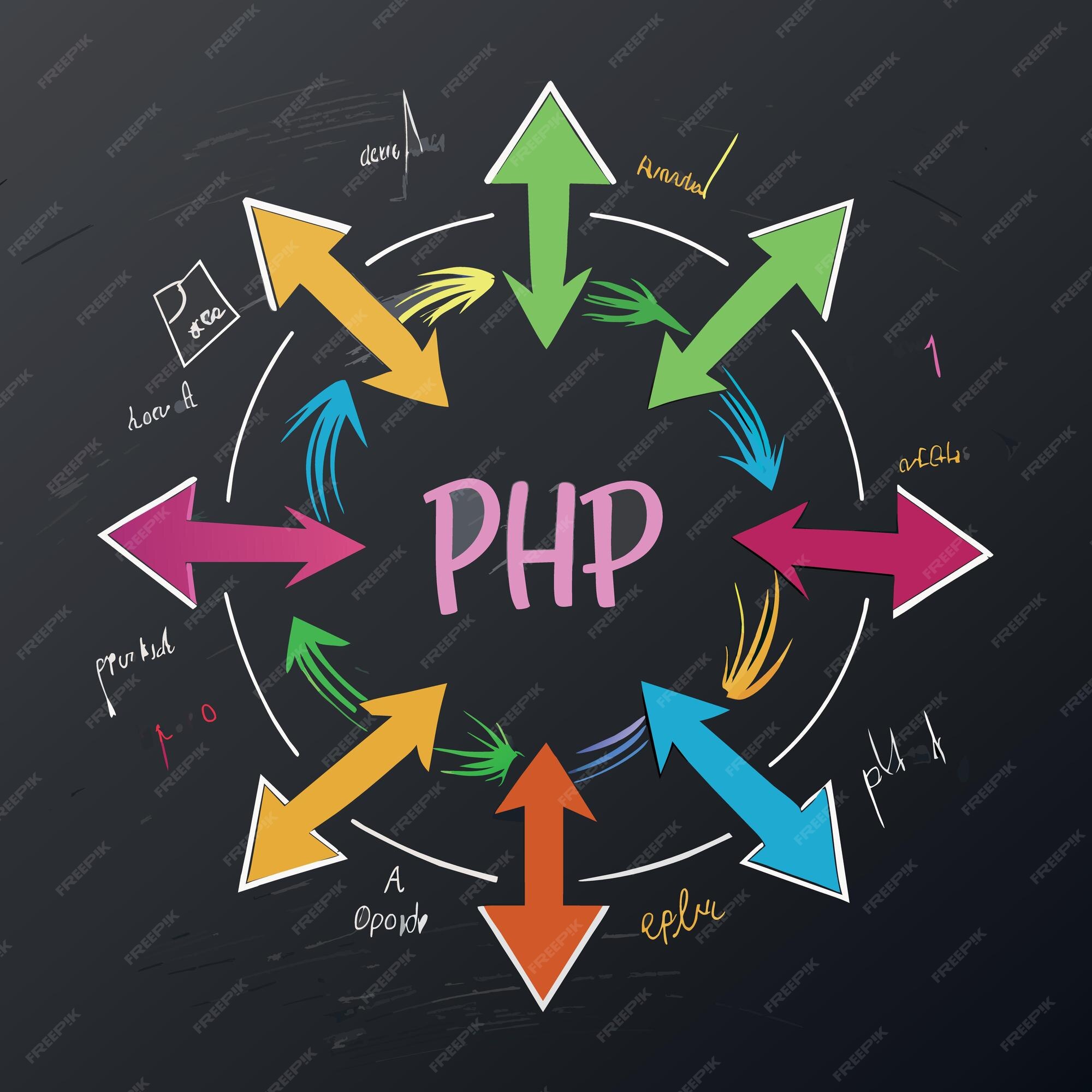 Premium Vector Php Modern Programming Language For Software Development Or Application Concept