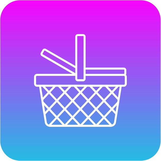 Premium Vector | Picnic Basket Icon Premium Vector | Picnic Basket Icon