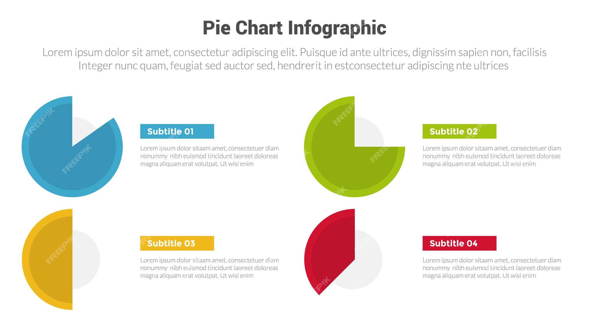 Premium Vector | Piechart or pie chart diagram infographics template ...