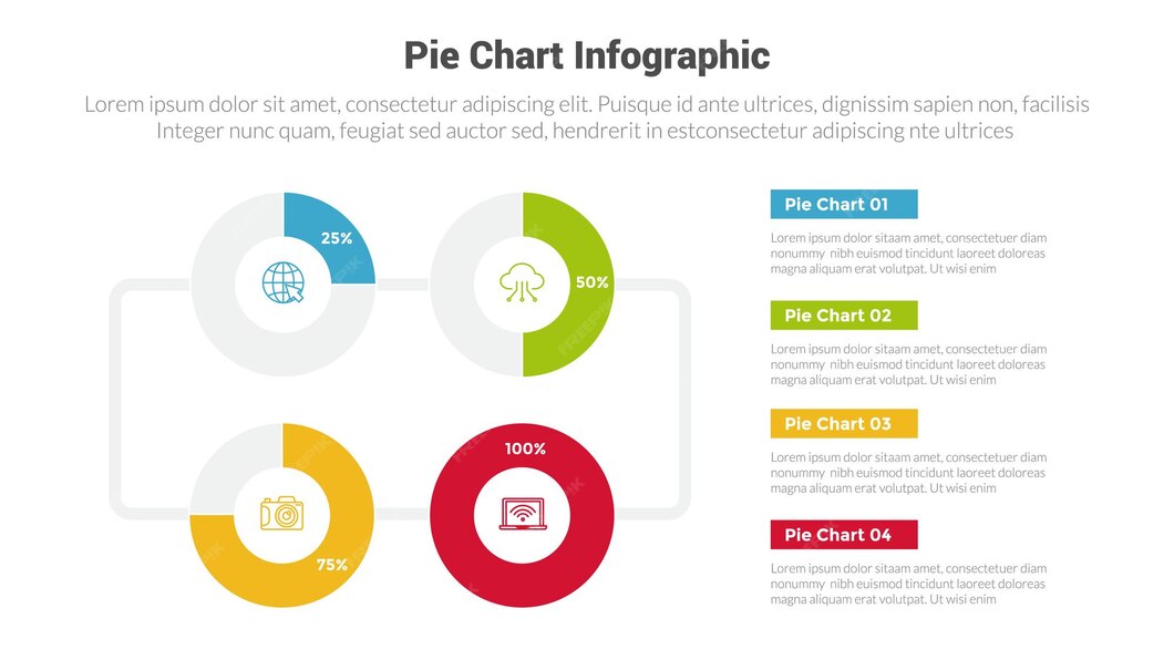 Premium Vector | Piechart or pie chart diagram infographics template ...