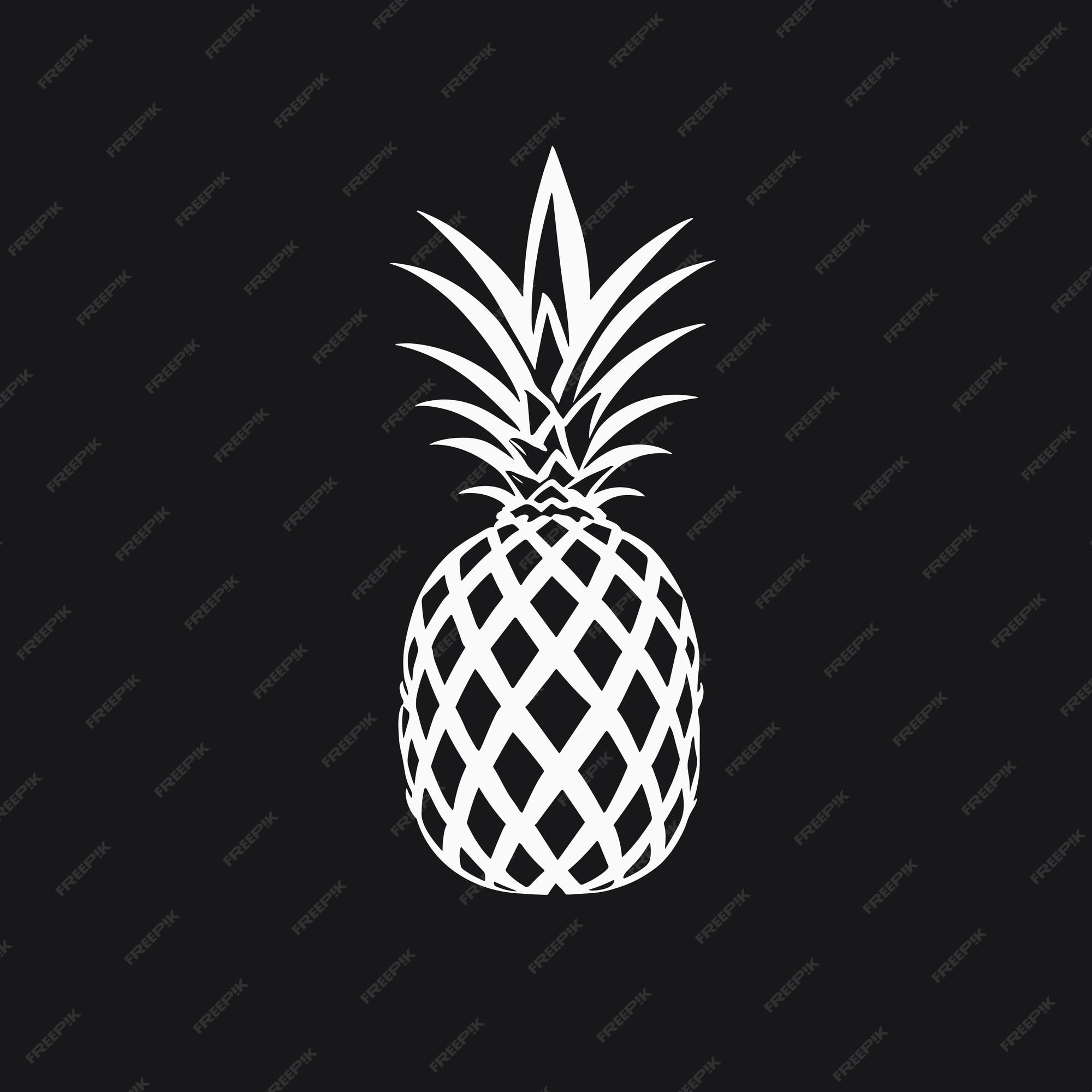 Premium Vector | Pineapple silhouette art vector illustration Premium Vector | Pineapple silhouette art vector illustration