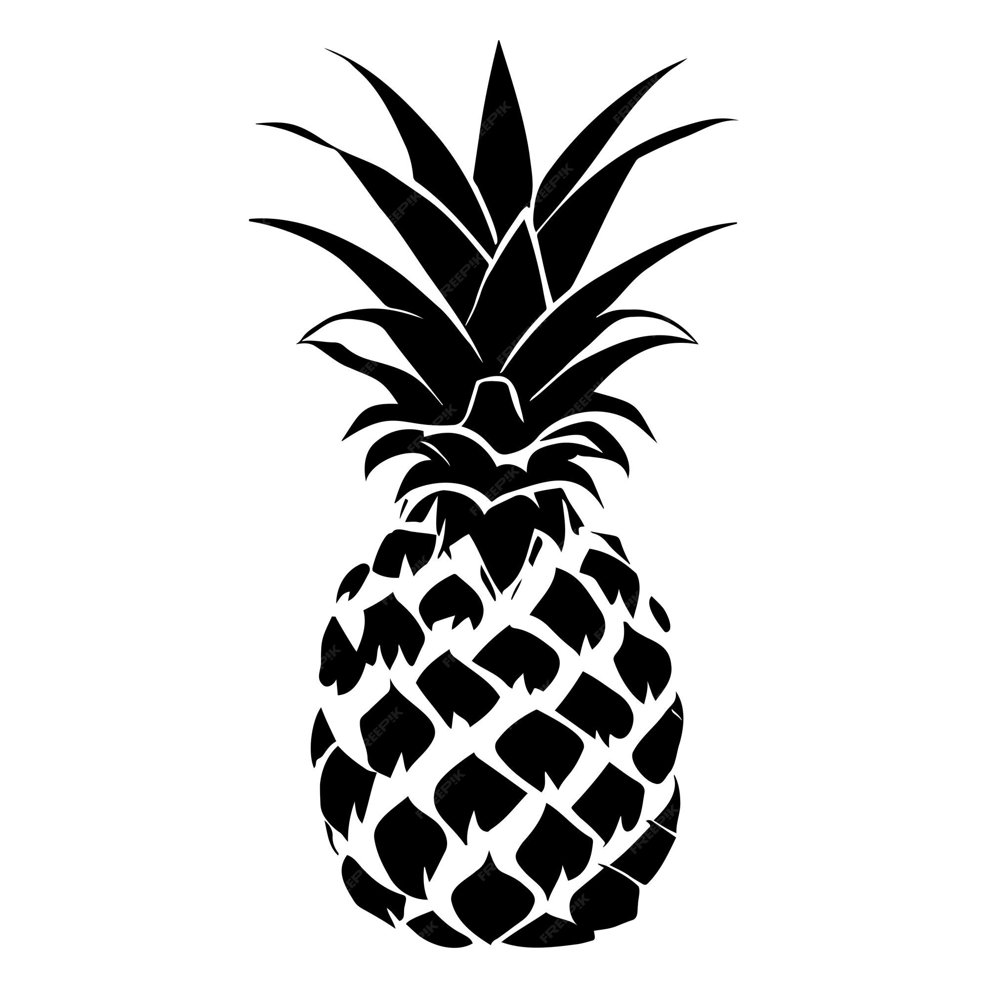Premium Vector | Pineapple silhouette icon isolated Vector illustration Premium Vector | Pineapple silhouette icon isolated Vector illustration