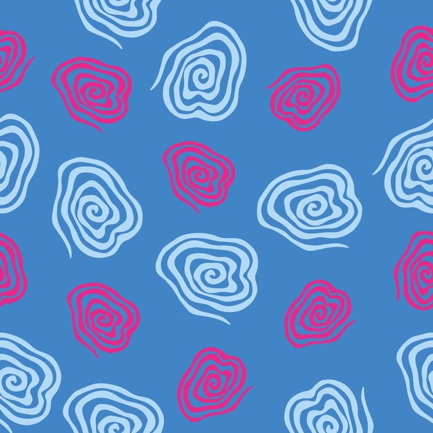Premium Vector | Pink and white spirals seamless pattern Premium Vector | Pink and white spirals seamless pattern