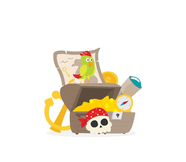 Premium Vector | Pirate accessories symbols flat icons collection with ... Premium Vector | Pirate accessories symbols flat icons collection with ...