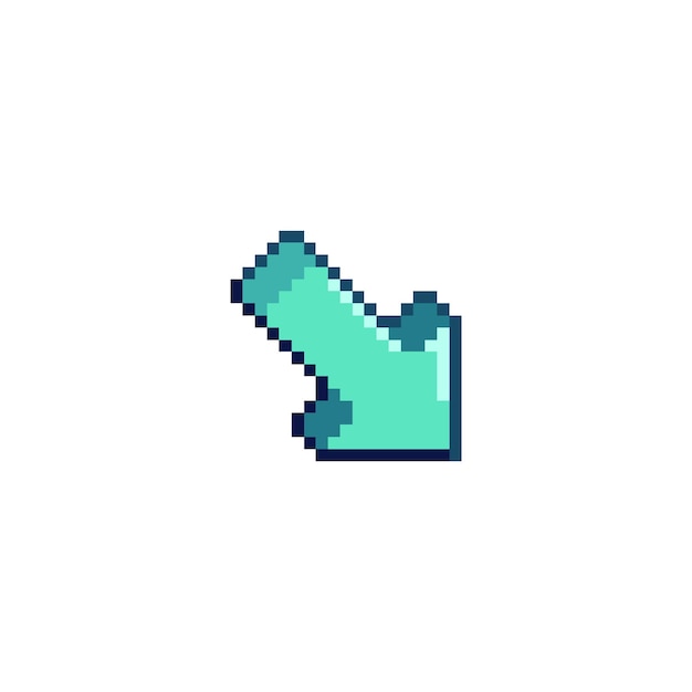 Premium Vector | Pixel art arrow vector icon Premium Vector | Pixel art arrow vector icon
