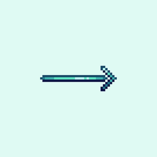 Premium Vector | Pixel art arrow vector icon Premium Vector | Pixel art arrow vector icon