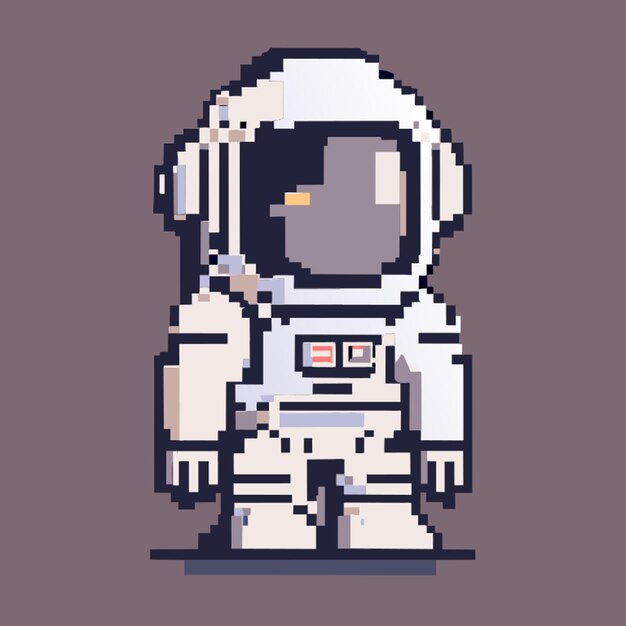 Premium Vector | Pixel art astronaut vector illustration flat Premium Vector | Pixel art astronaut vector illustration flat
