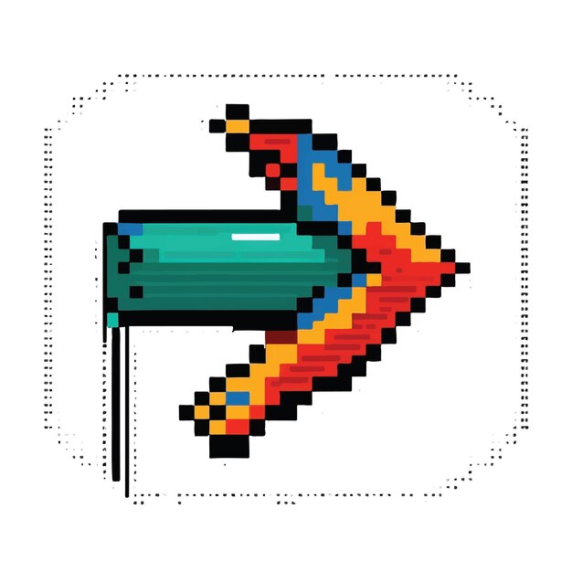Premium Vector | Pixel art game UI arrow icon pointer Premium Vector | Pixel art game UI arrow icon pointer