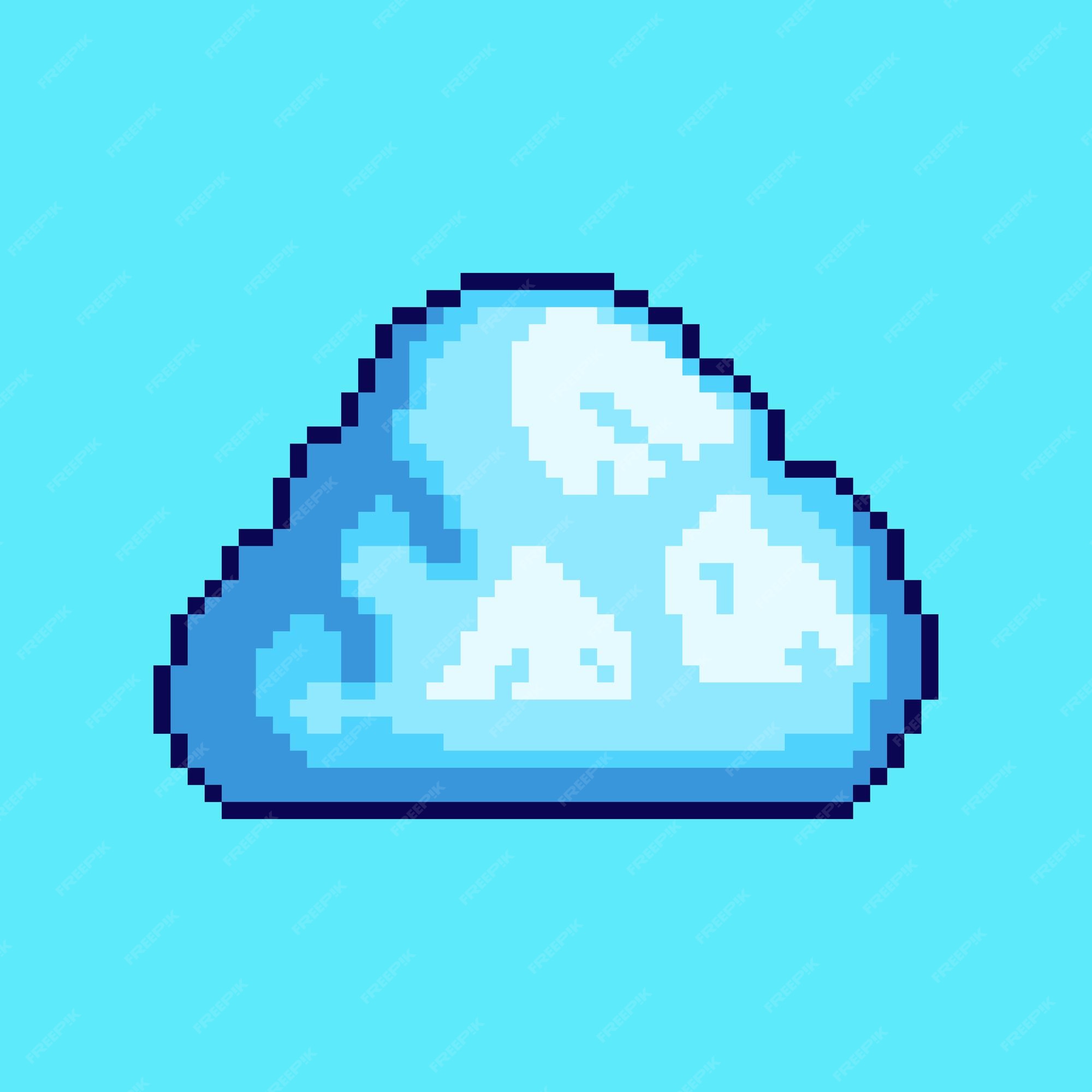 Premium Vector | Pixel art style cloud design Premium Vector | Pixel art style cloud design