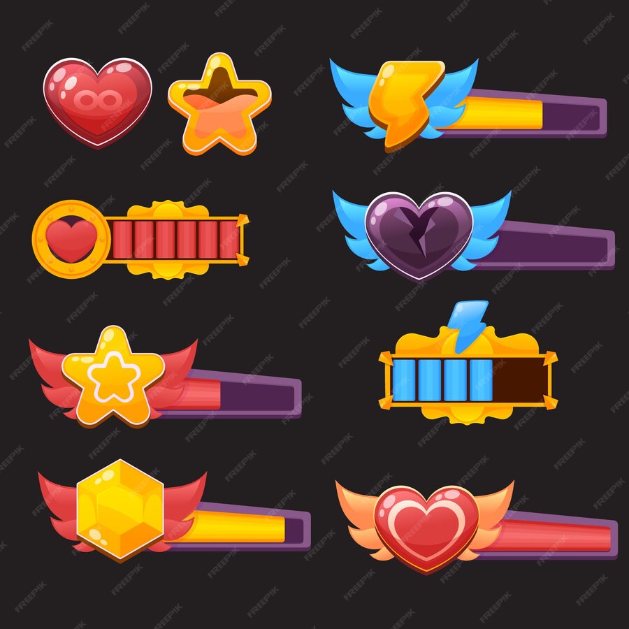 Premium Vector | Pixel game icon Retro video games element arcade UI button digital console 8bit ...