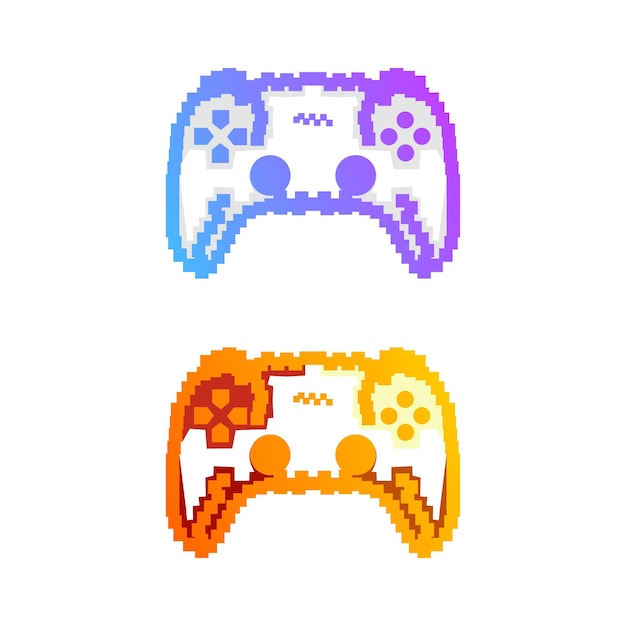 Premium Vector | Pixel game logo design Premium Vector | Pixel game logo design