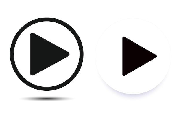 Premium Vector | Play button icon vector illustration Premium Vector | Play button icon vector illustration