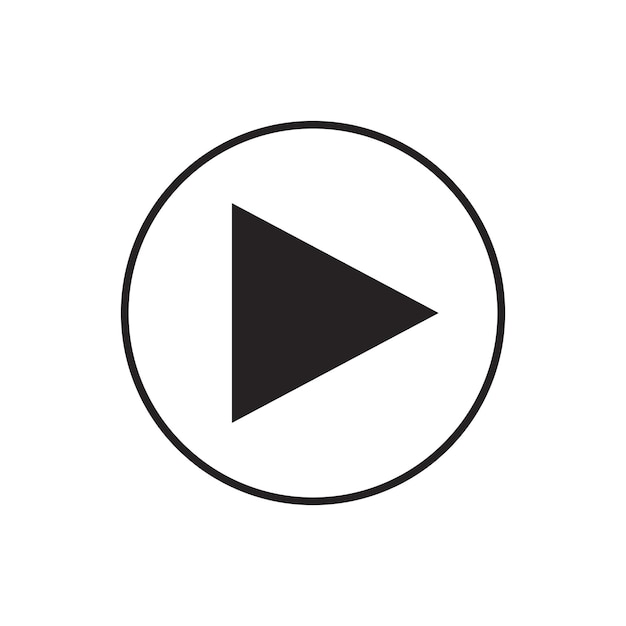 Premium Vector | Play button vector icon Premium Vector | Play button vector icon