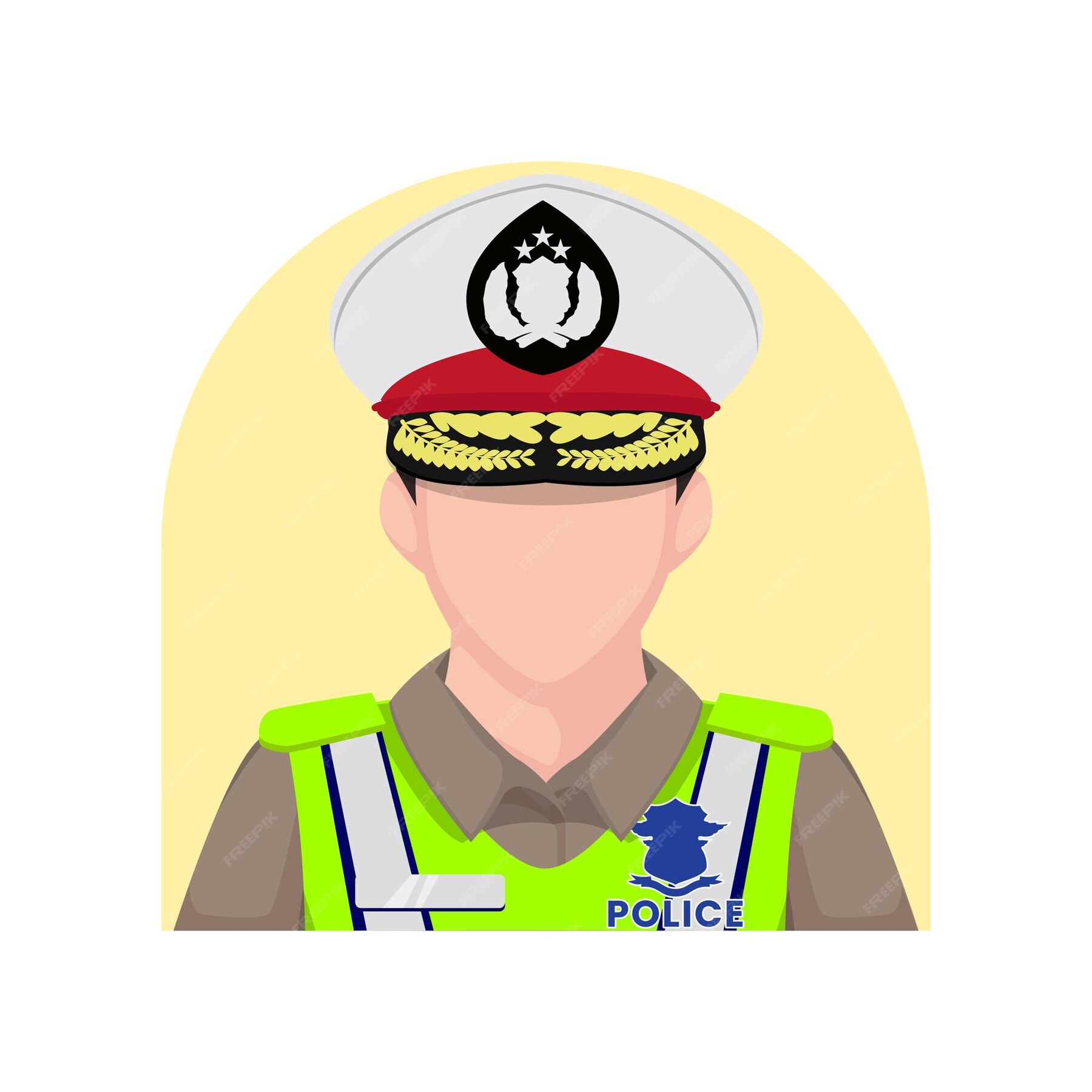 Premium Vector | Policeman character vector illustration Premium Vector | Policeman character vector illustration