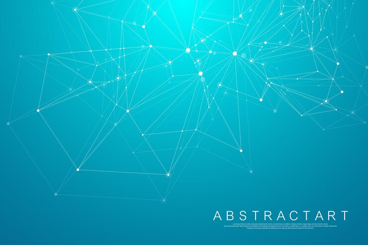 Premium Vector Polygonal Science Background With Connecting Dots And Lines Abstract Plexus