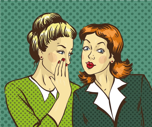 Premium Vector Pop Art Retro Comic Vector Illustration Woman