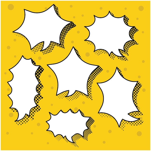 Premium Vector | Pop art style speech bubble vector design Premium Vector | Pop art style speech bubble vector design