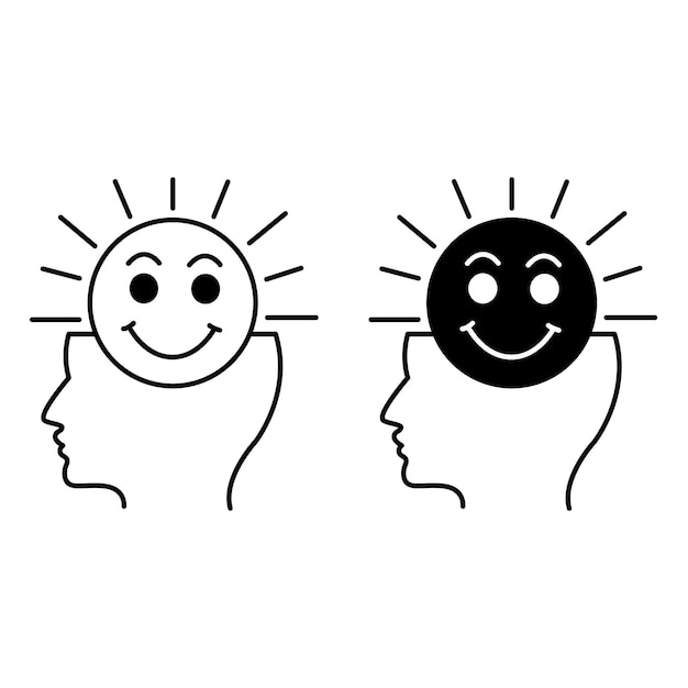 Premium Vector | Positive Thinking Icons Premium Vector | Positive Thinking Icons