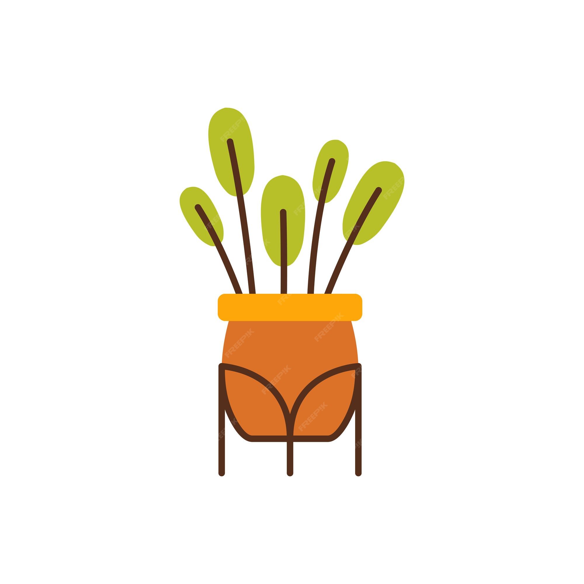Premium Vector Potted Plant Botanical Design Illustration