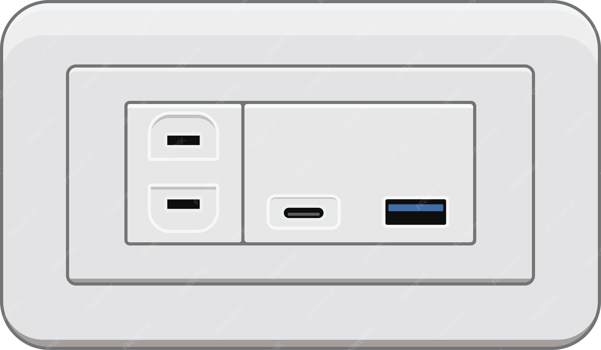 Premium Vector | Power socket Premium Vector | Power socket